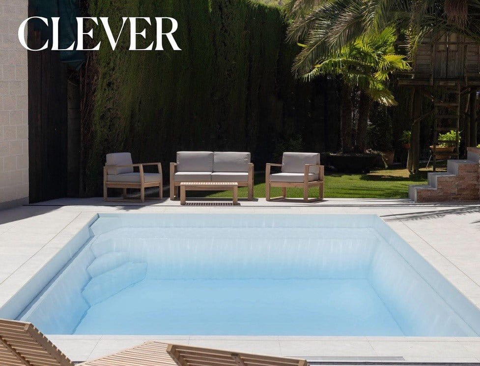 Pool Komplettset 3x3m mit Technik und Abdeckung